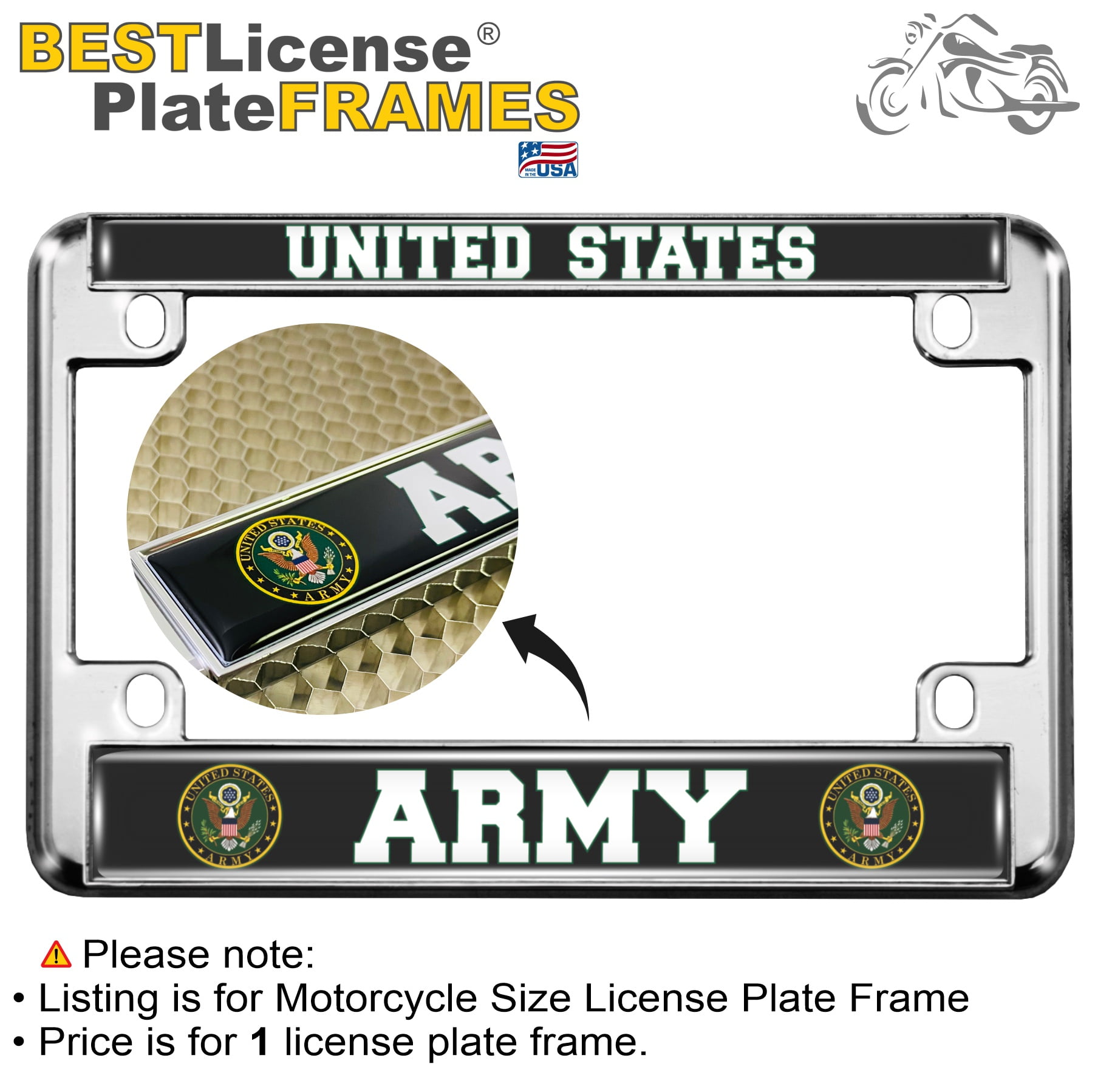 [Officially Licensed U.S. Army Product] - US Army Design - Motorcycle ...
