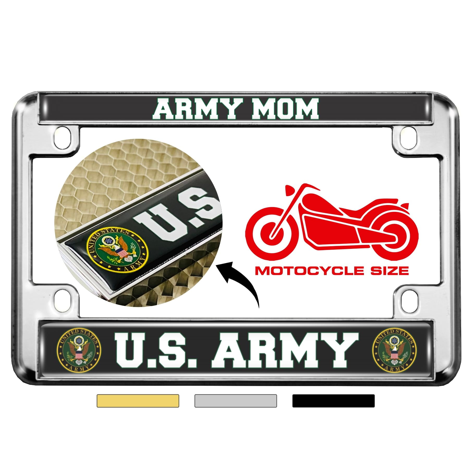 [Officially Licensed Product] - Motorcycle Metal License Plate Frame ...