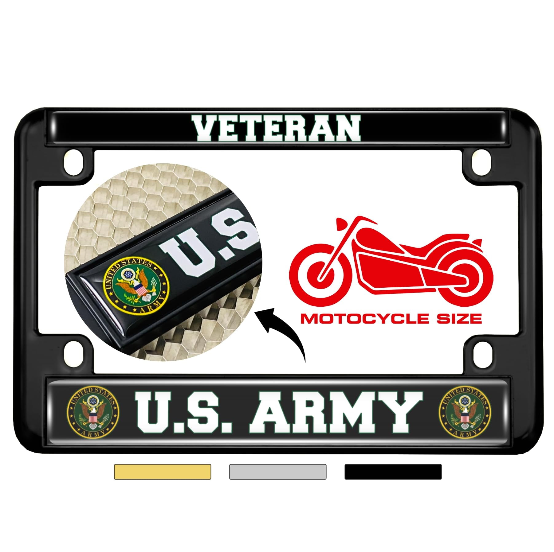 [Officially Licensed Product] - Motorcycle Metal License Plate Frame ...