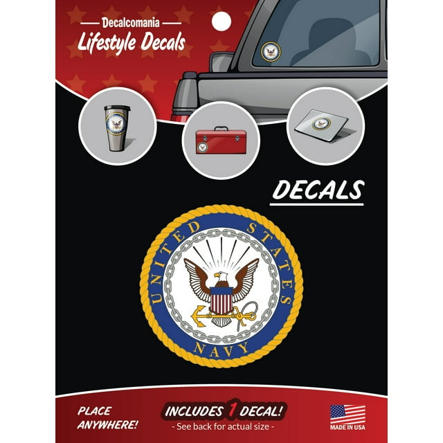 Officially Licensed UNITED STATES NAVY Decal - Large 5.25" US Military ...