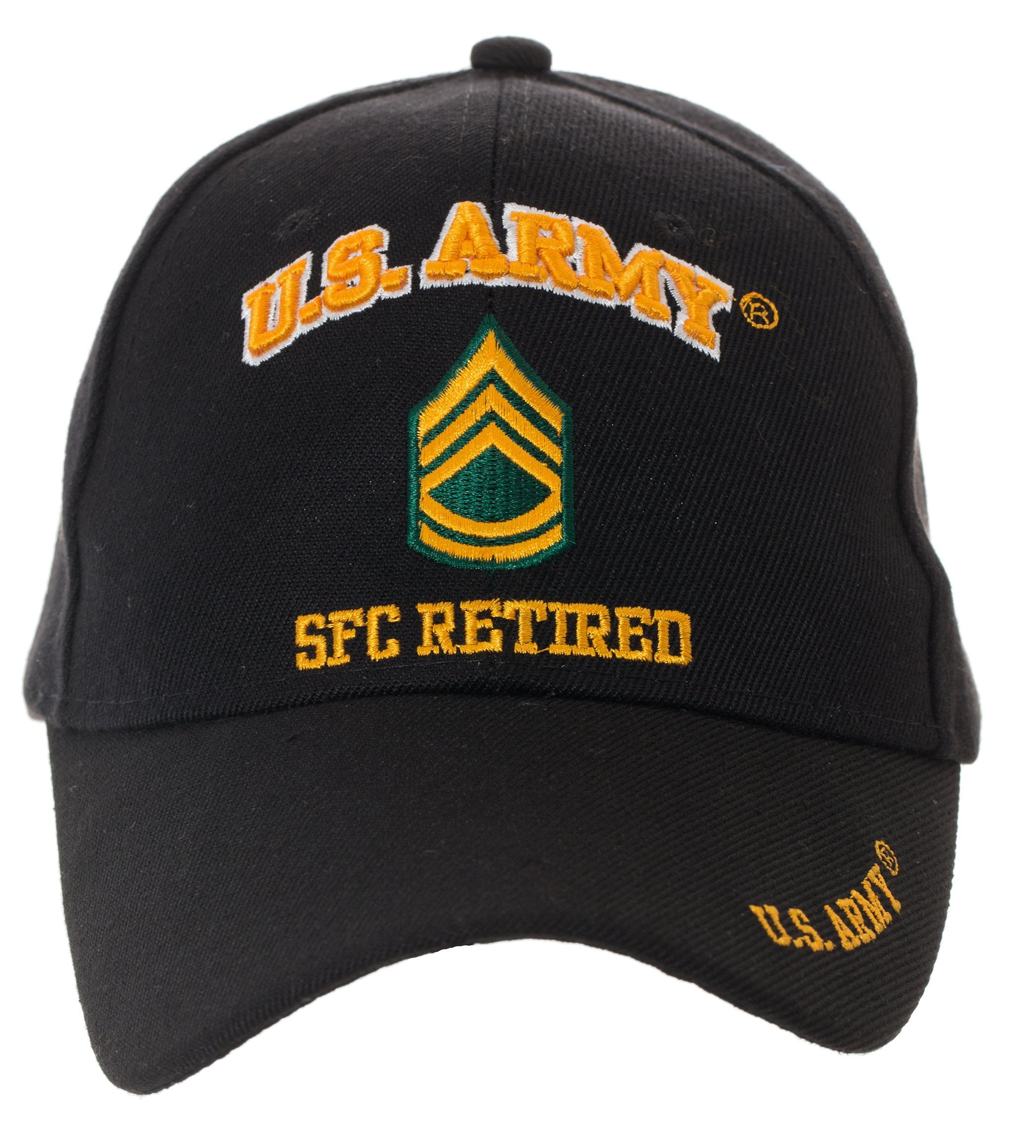 Officially Licensed US Army Retired Baseball Cap - Multiple Ranks ...