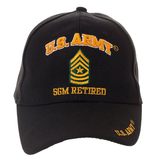 Officially Licensed US Army Retired Baseball Cap - Multiple Ranks ...