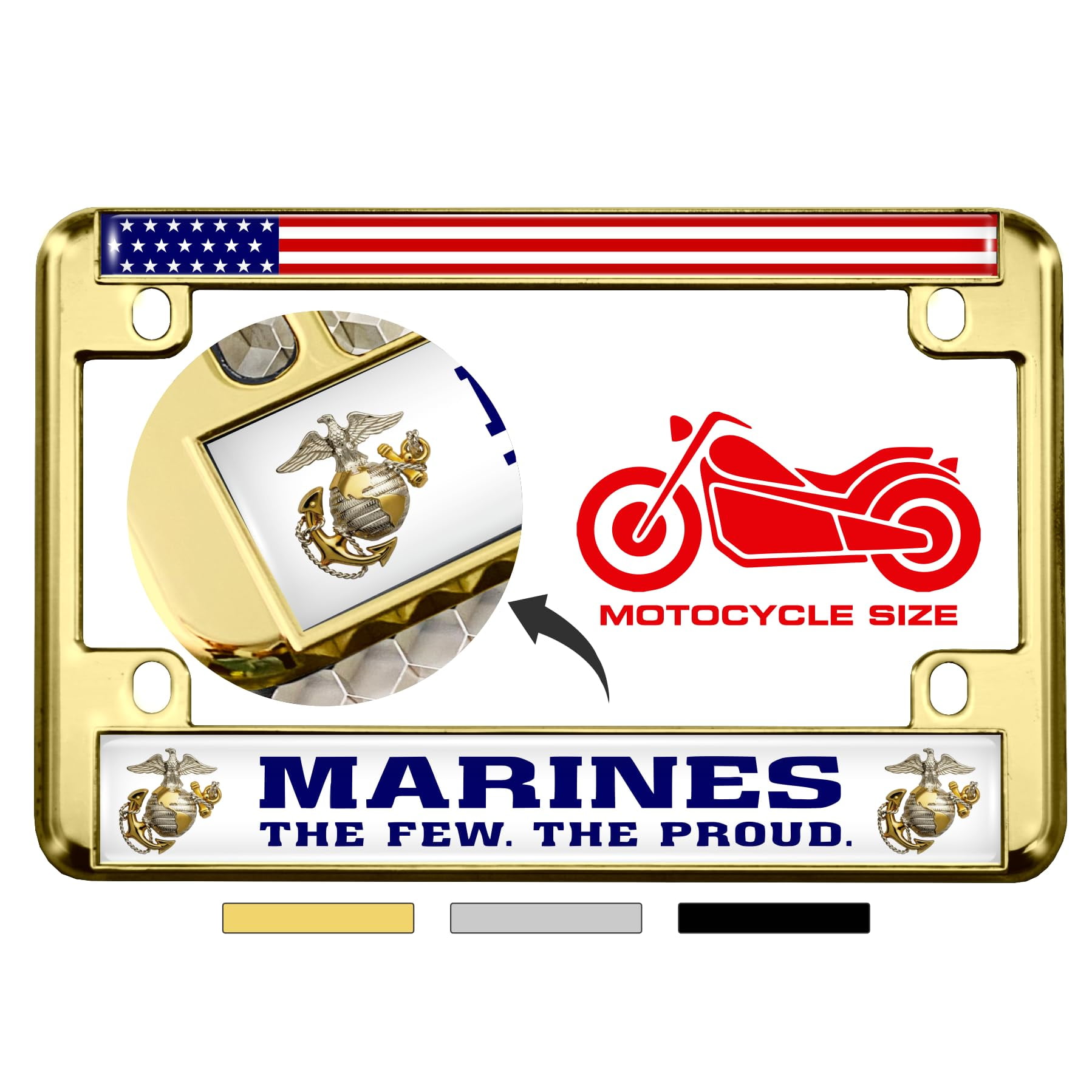 [Officially Licensed USMC Product] - Motorcycle Domed Custom-Made ...