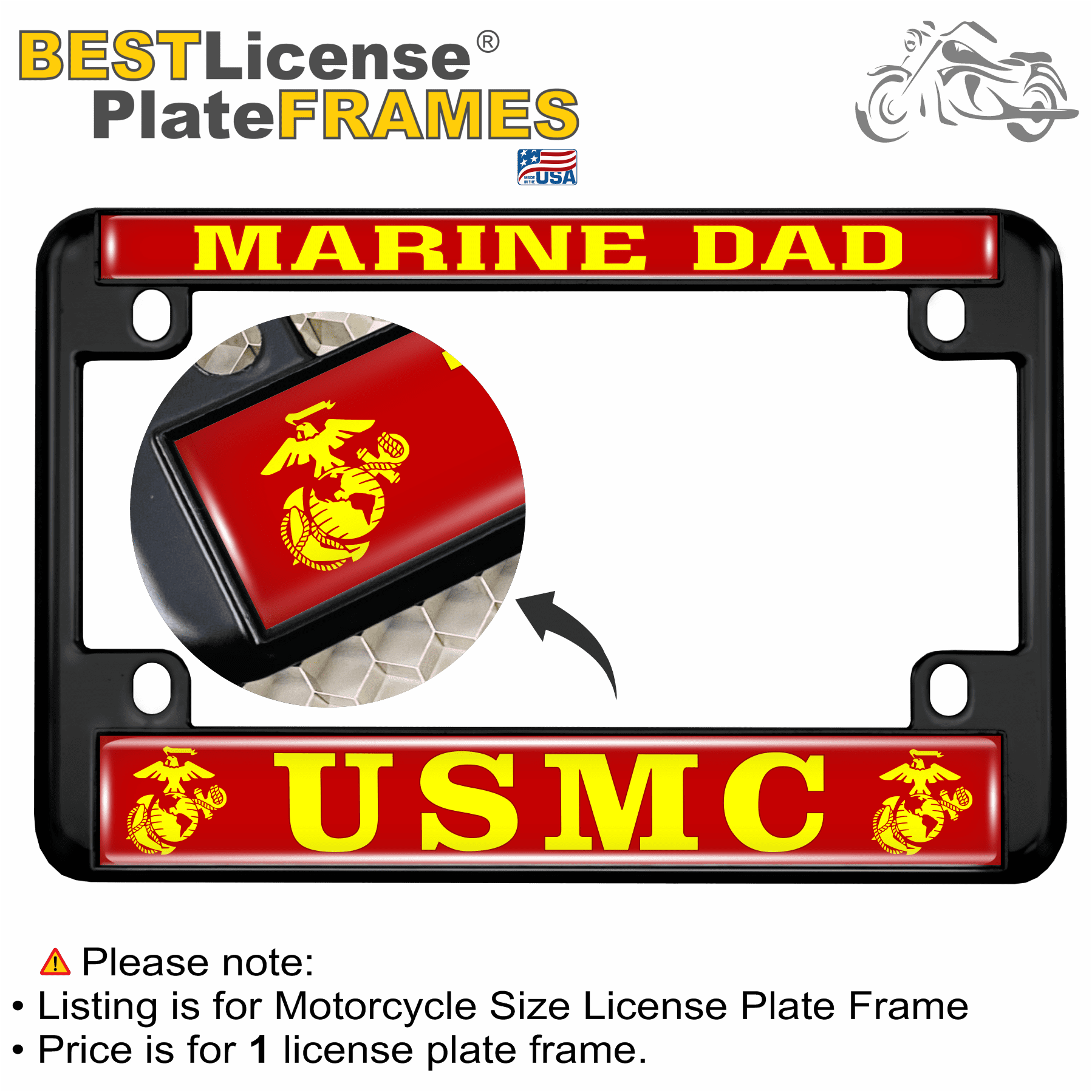 [Officially Licensed USMC Product] - Marine Dad with EGA Emblem Design ...
