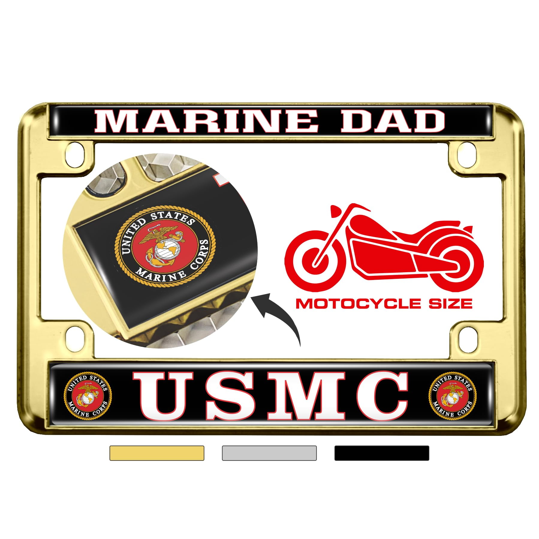 [Officially Licensed USMC Product] - Motorcycle Domed Custom-Made ...