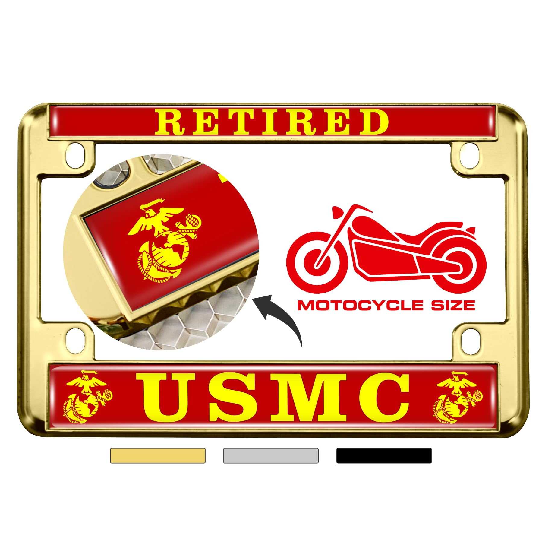 [Officially Licensed USMC Product] - Motorcycle Domed Custom-Made ...