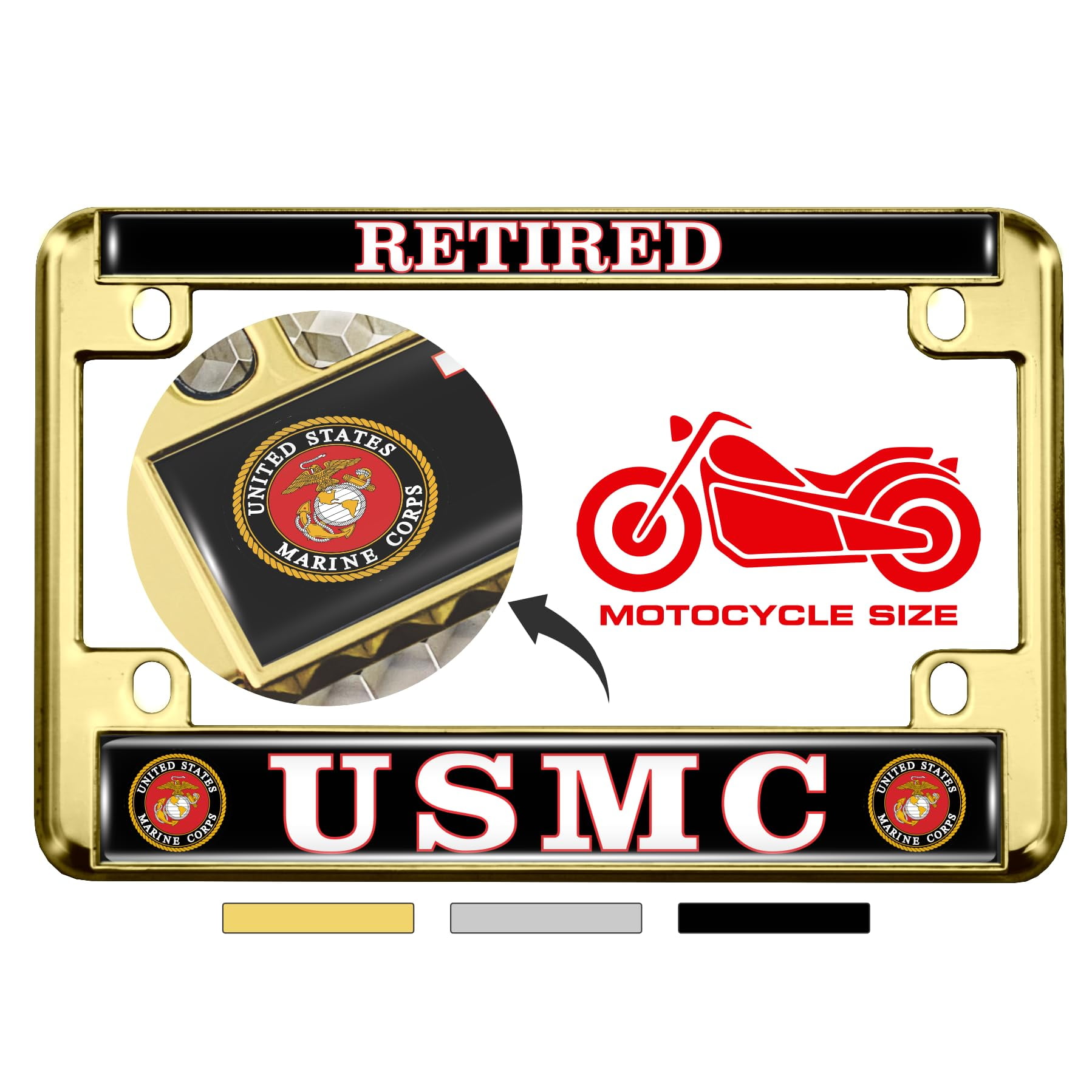 [Officially Licensed USMC Product] - Motorcycle Domed Custom-Made ...