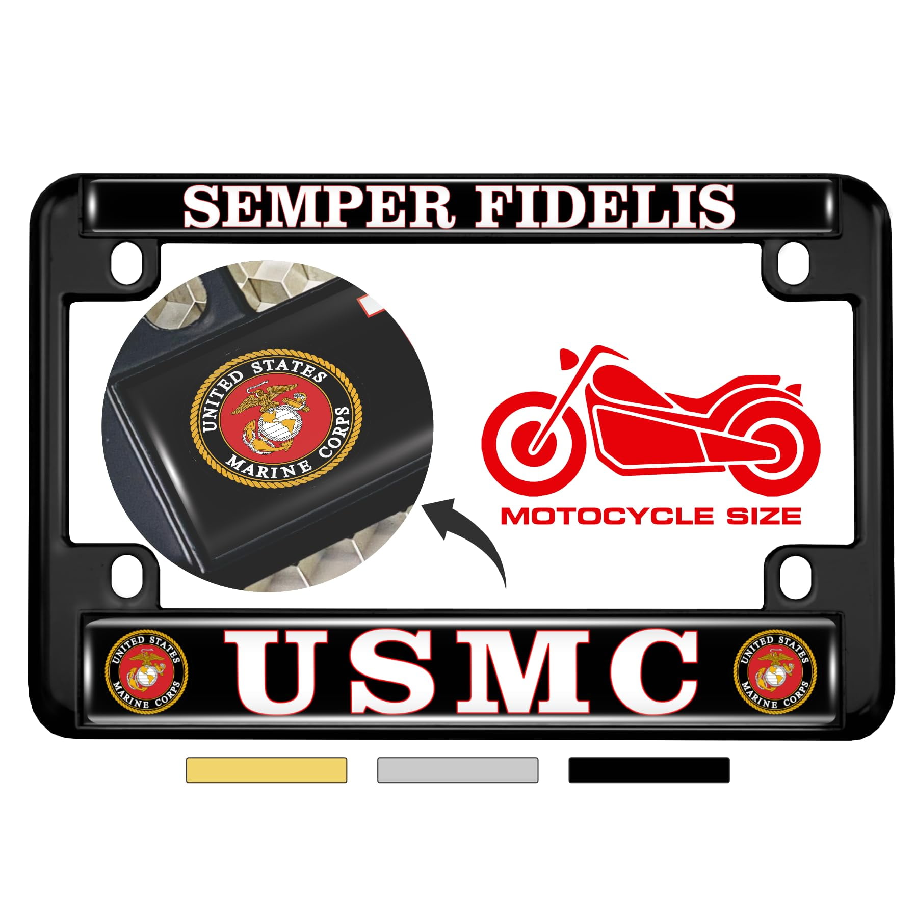 [Officially Licensed USMC Product] - Motorcycle Domed Custom-Made ...