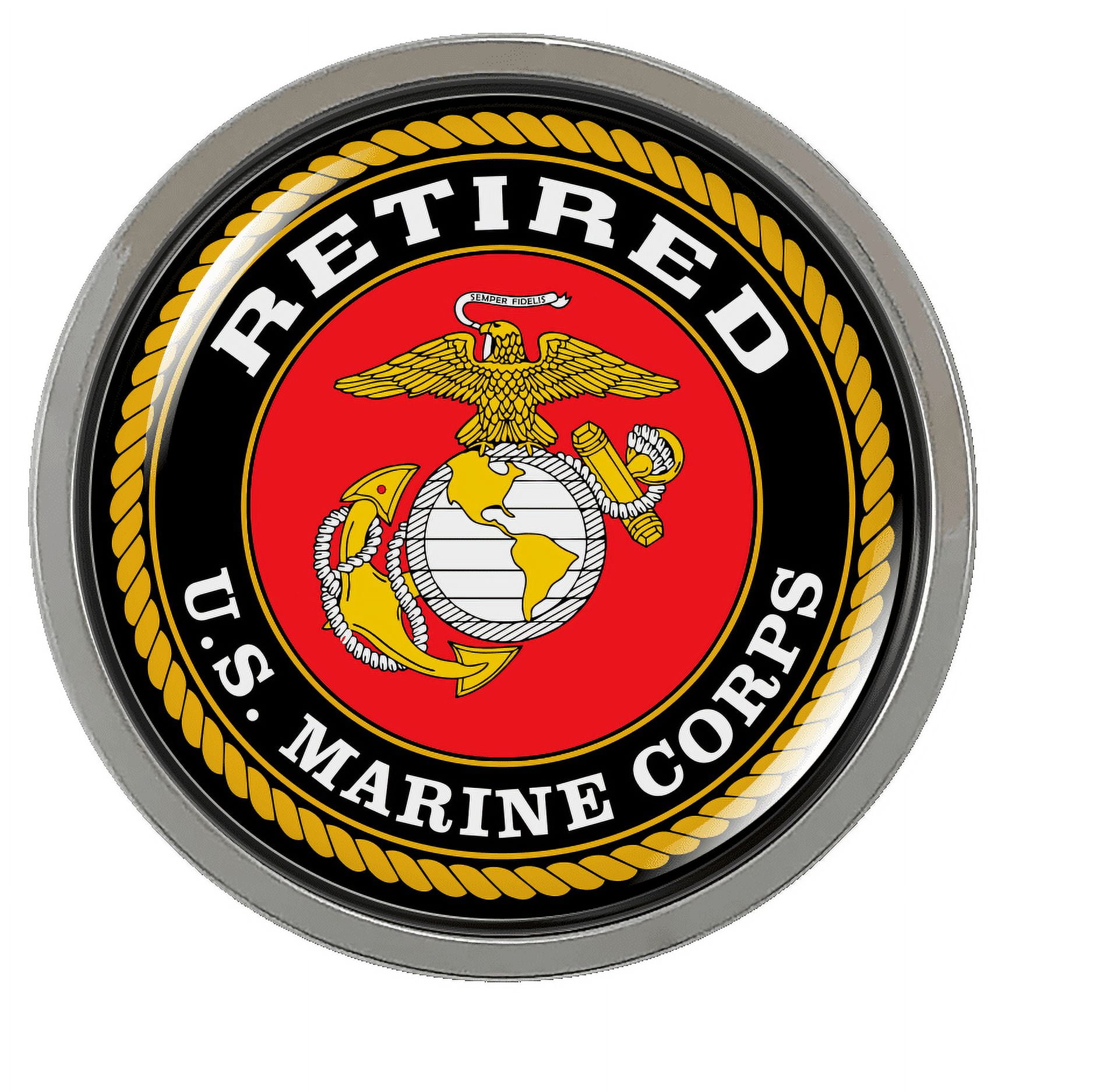 [Officially Licensed USMC Product] - Retired U.S. Marine Corps 3D Domed ...