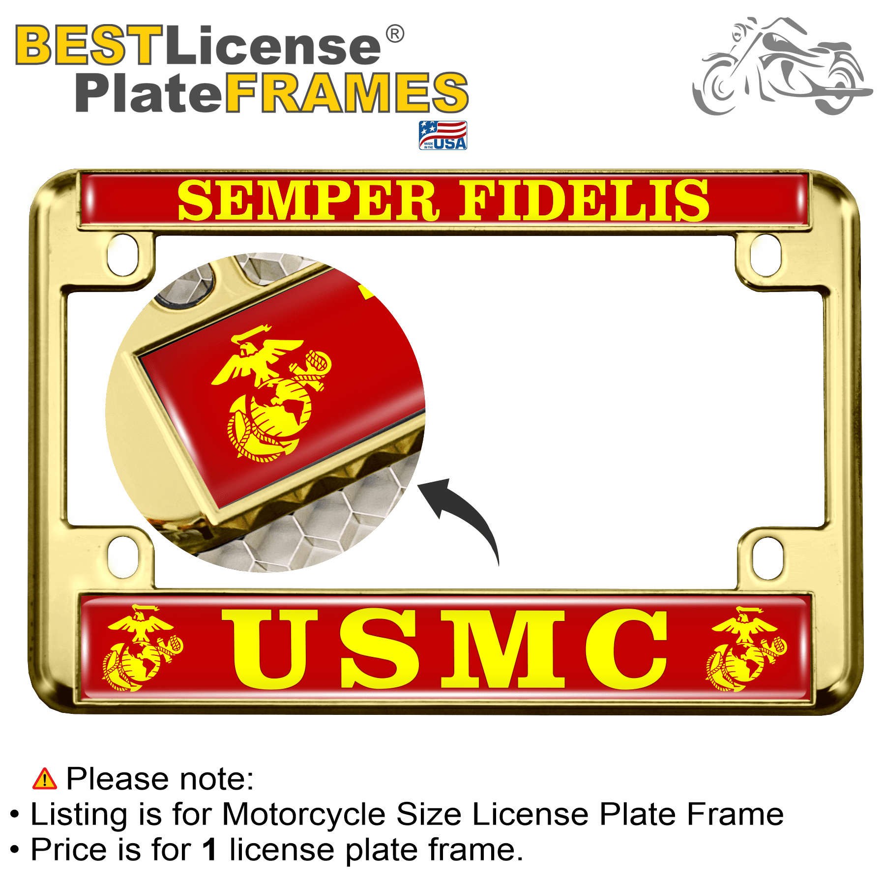 [Officially Licensed USMC Product] - Semper Fidelis USMC with EGA logo ...
