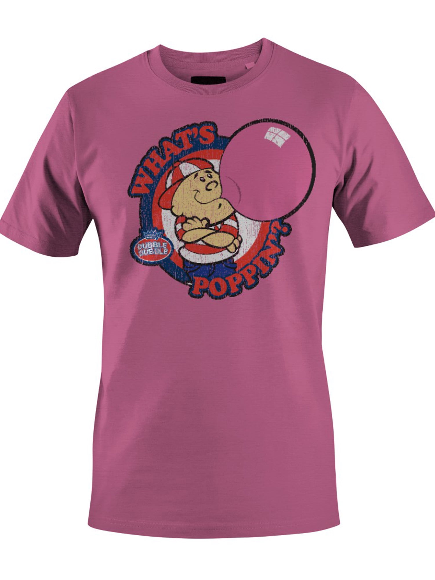 Officially Licensed What's Poppin' Vintage Bubble Gum Cartoon Men's T ...