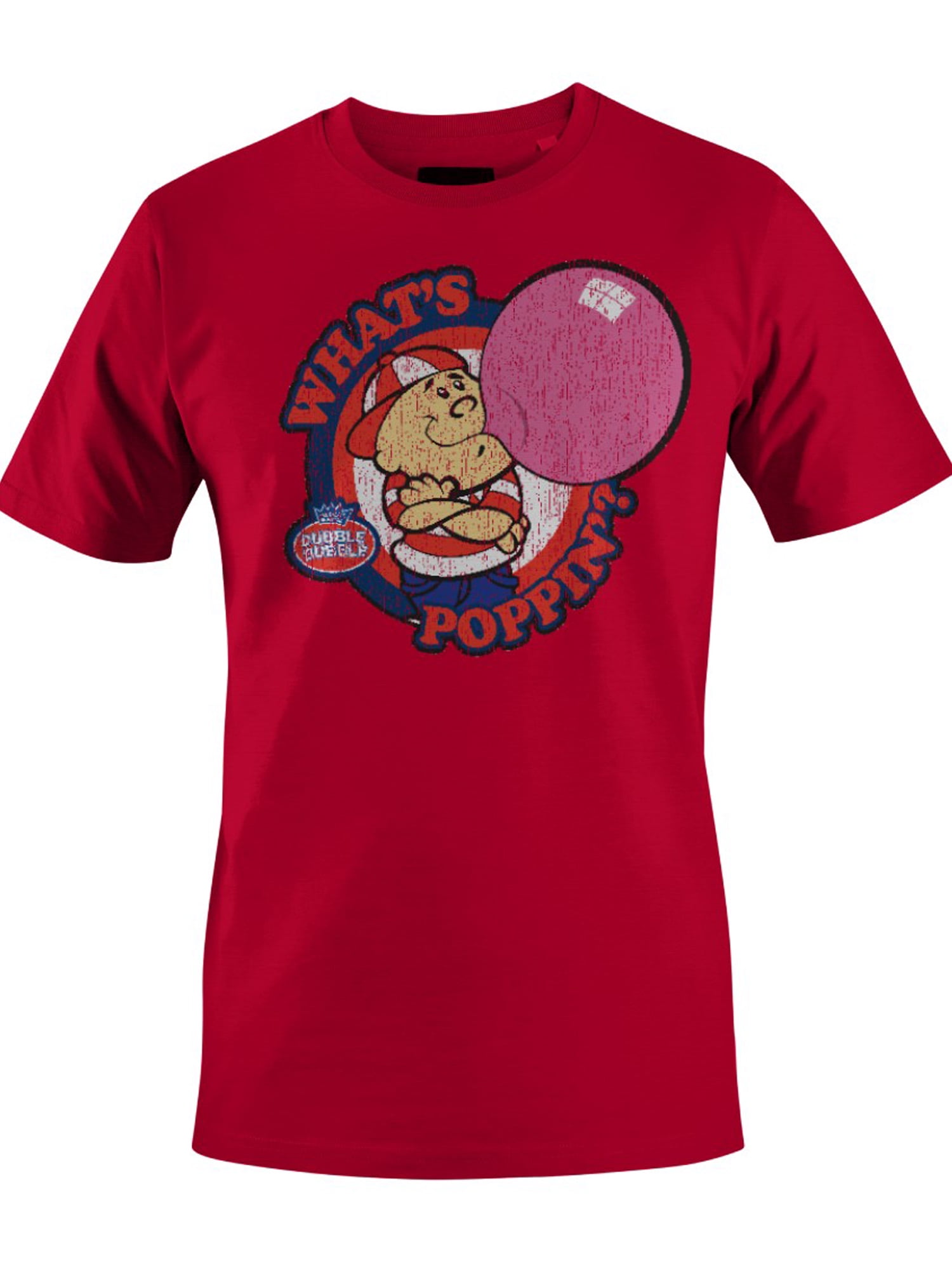 Officially Licensed What's Poppin' Vintage Bubble Gum Cartoon Men's T ...