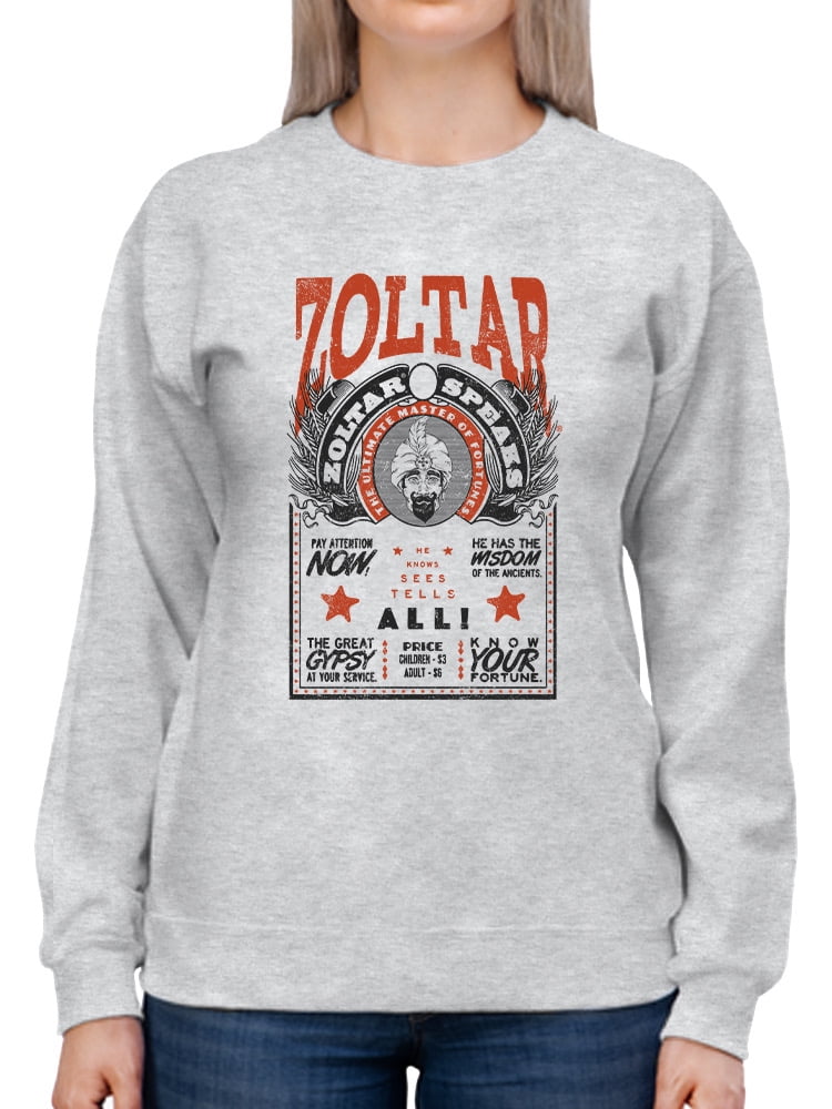Officially Licensed Zoltar Gypsy Fortune Teller Graphic Women's ...