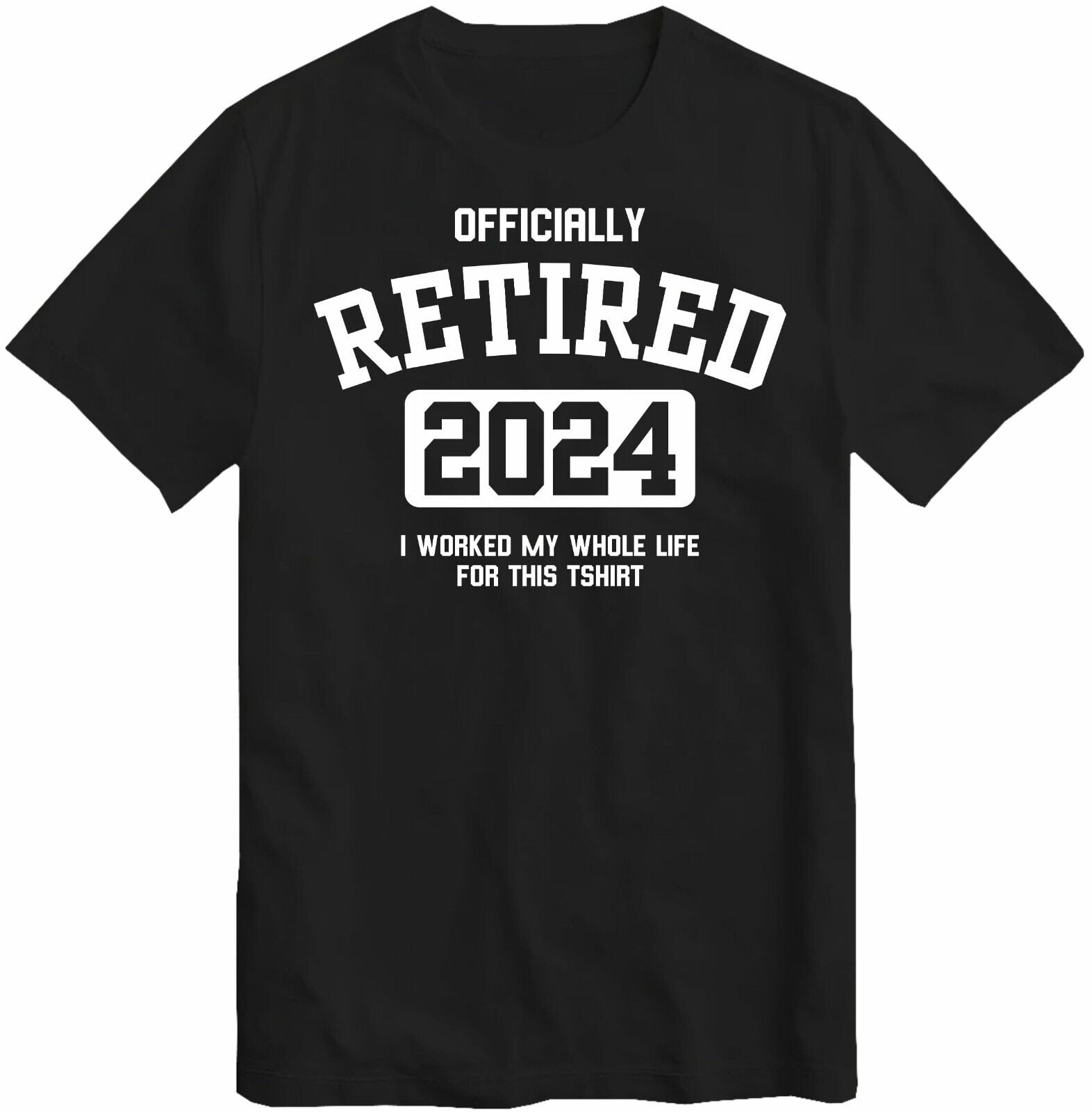 Officially Retired 2024 T Shirt Retirement Gift Father Dad Grandad Men ...