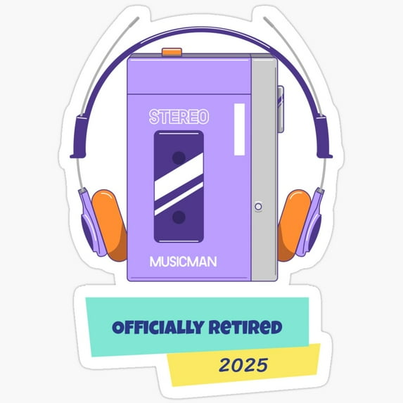 Officially Retired 2025 Sticker Phone Decal Water Bottle Stickers Car ...