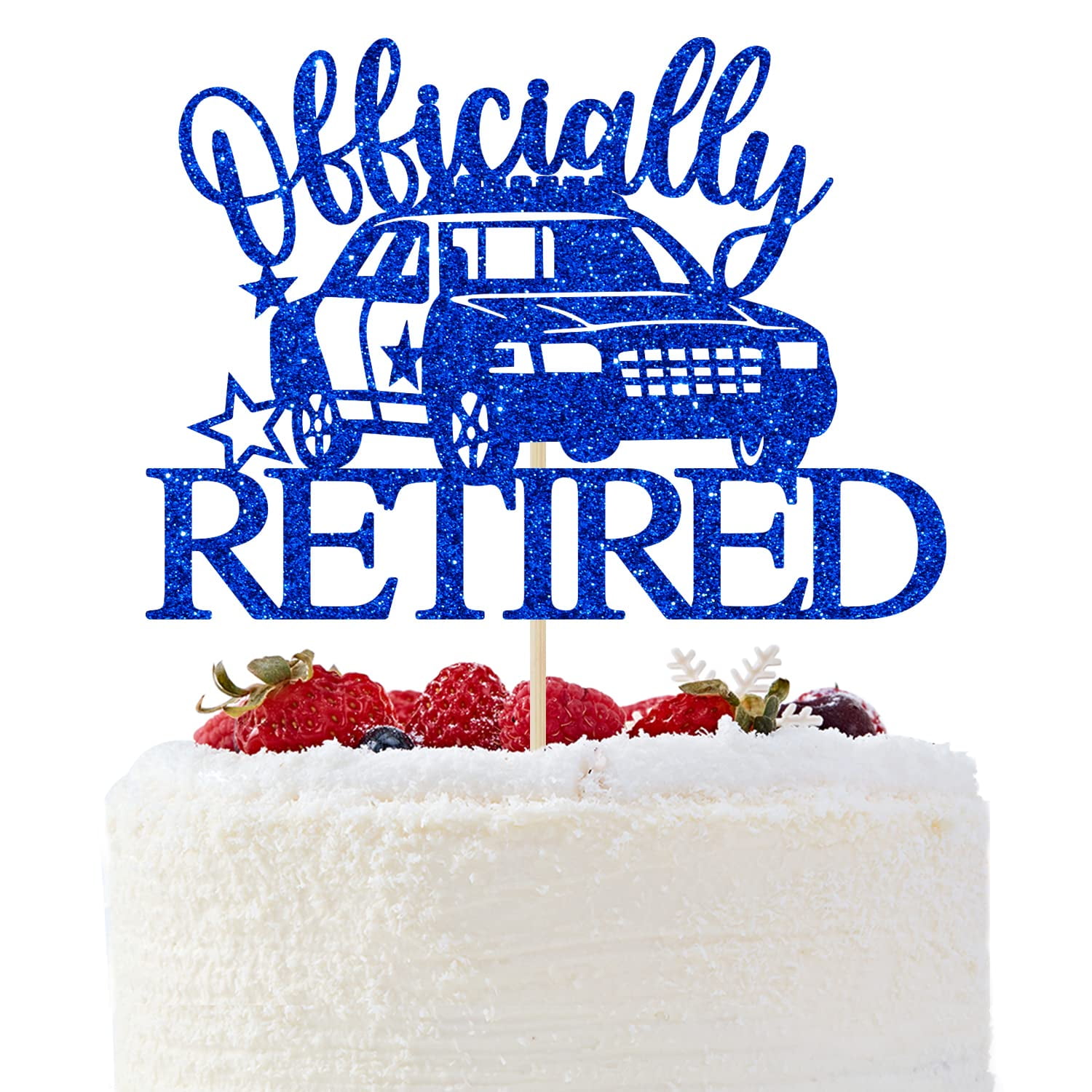 Officially Retired CakeTRDN Topper, Police Officer Cake Topper ...