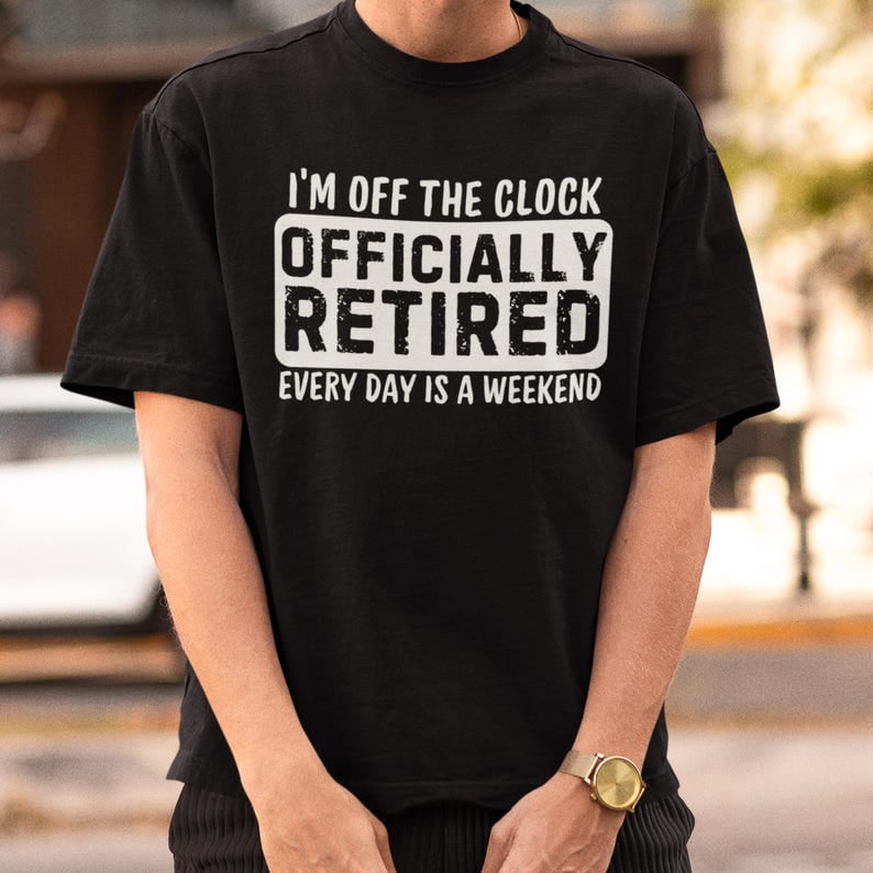Officially Retirement T-Shirt, Officially Retirement Shirt, Retired Tee ...