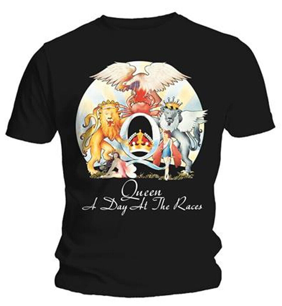 Officially licensed Queen A Day At The Races Mens Black T Shirt Queen ...