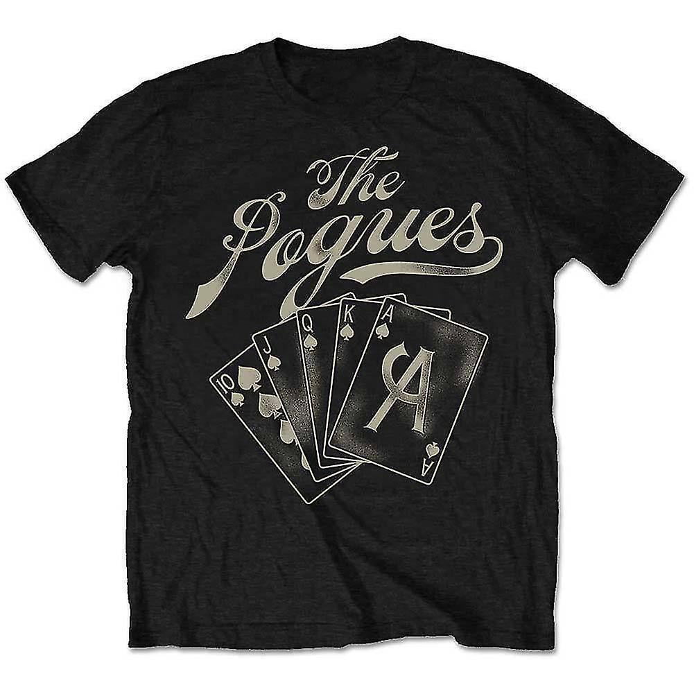 Officially licensed The Pogues Aces High Mens Black T Shirt The Pogues ...