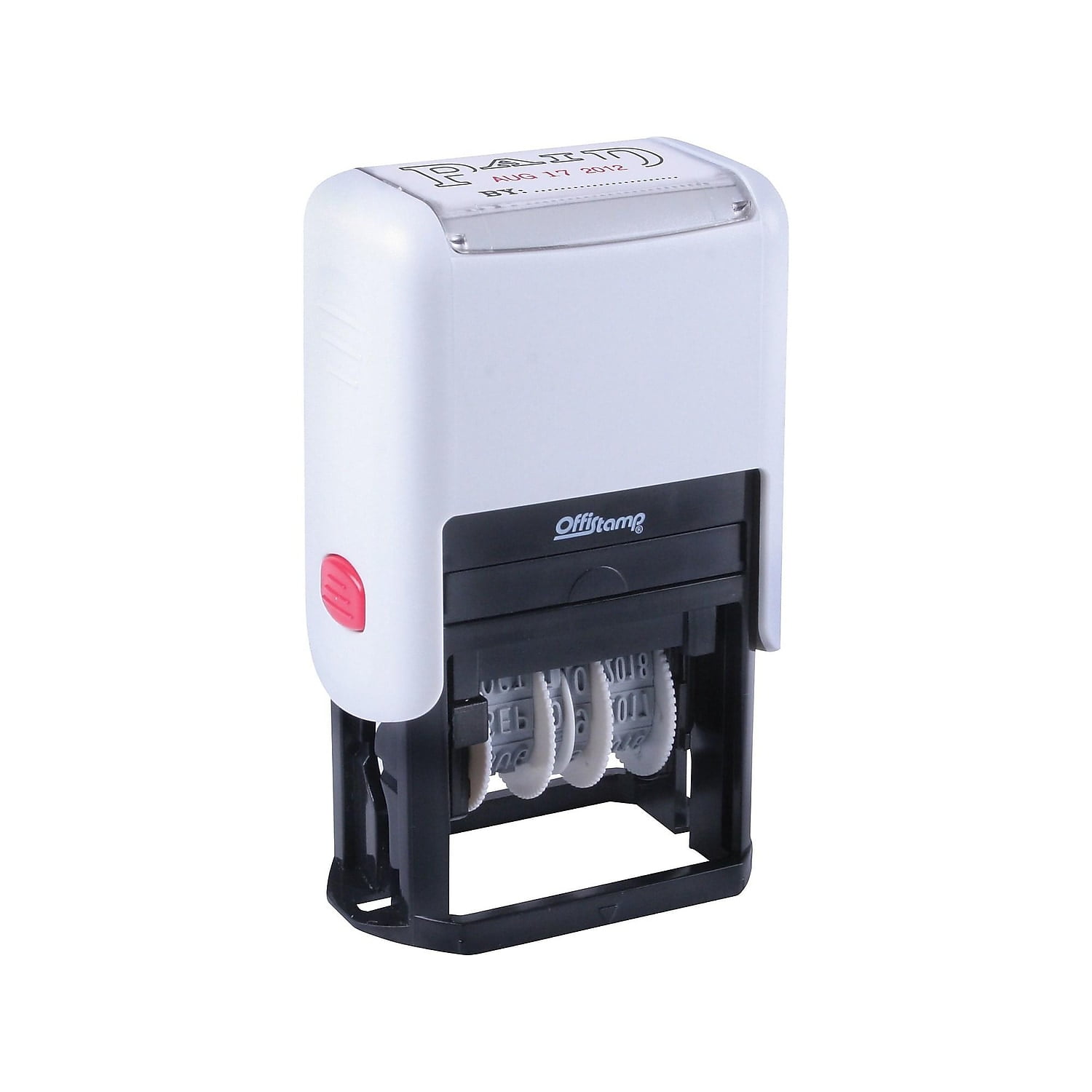 Offistamp Pre-Inked Stamp Paid Black and Red Ink (034508/10689 ...