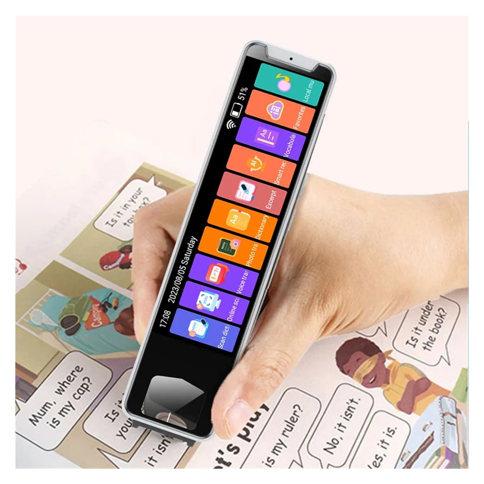 Offline Smart Language Translation Pen Scanner Voice Translator Machine ...