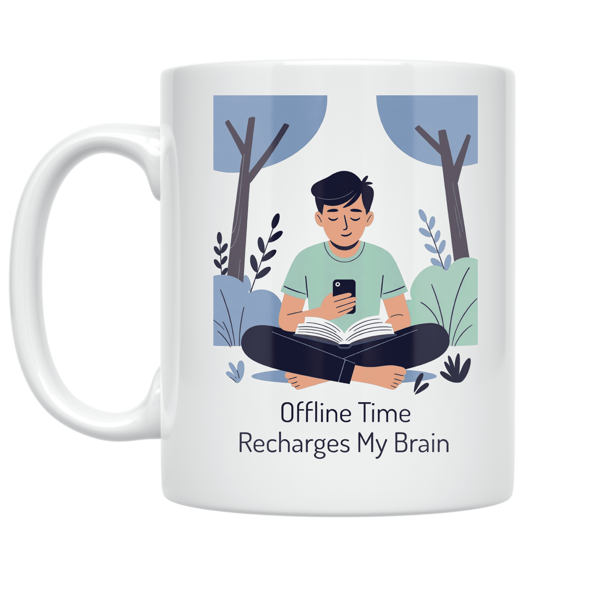 Offline Time Recharges My Brain - Mindfulness Enthusiast - 11 oz ...