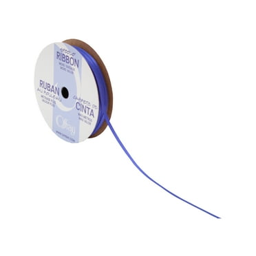 Offray 1/8"x10 Yd Single Face Satin Ribbon-Lagoon - Walmart.com