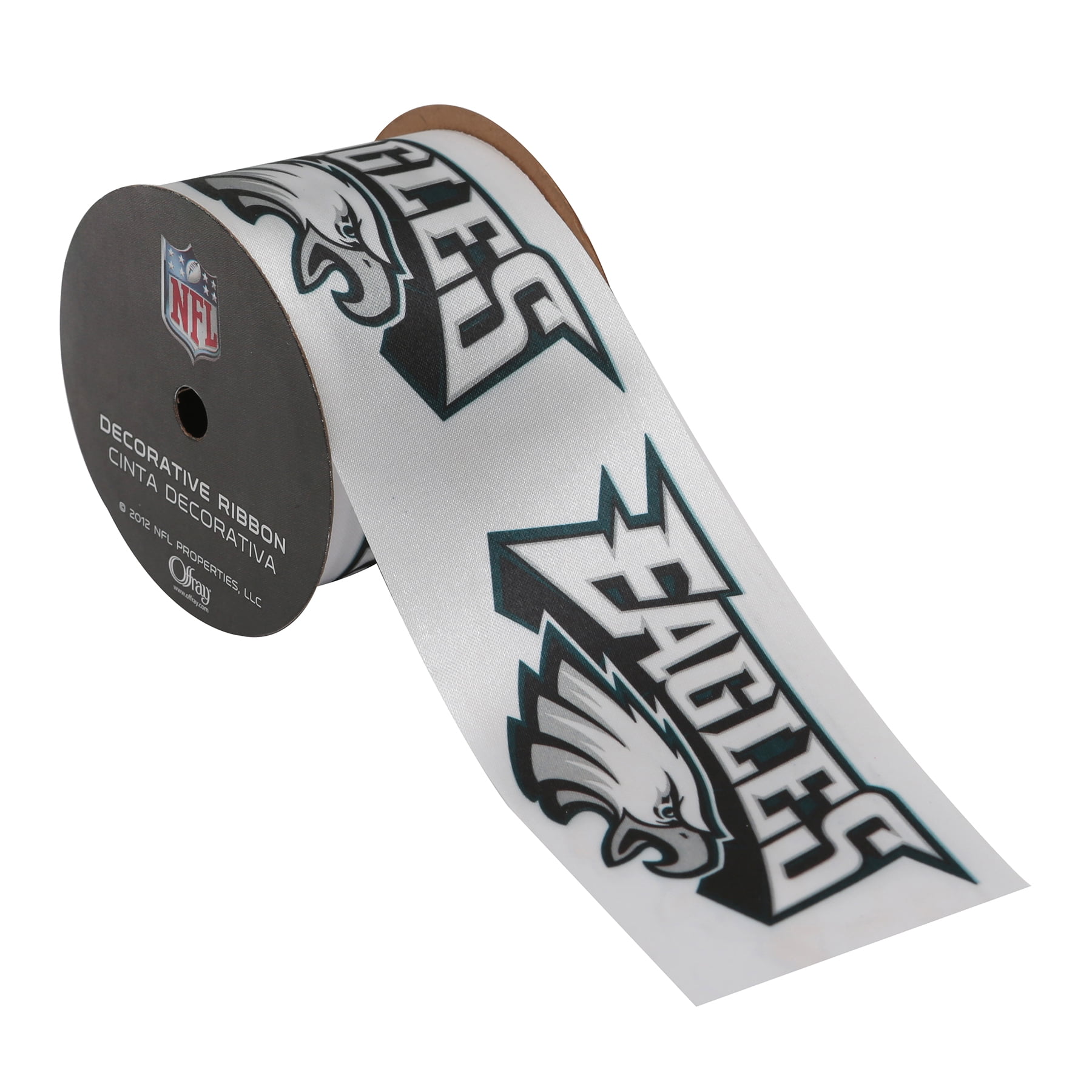 Offray 2.5"x9' Philadelphia Eagles NFL Ribbon - Walmart.com