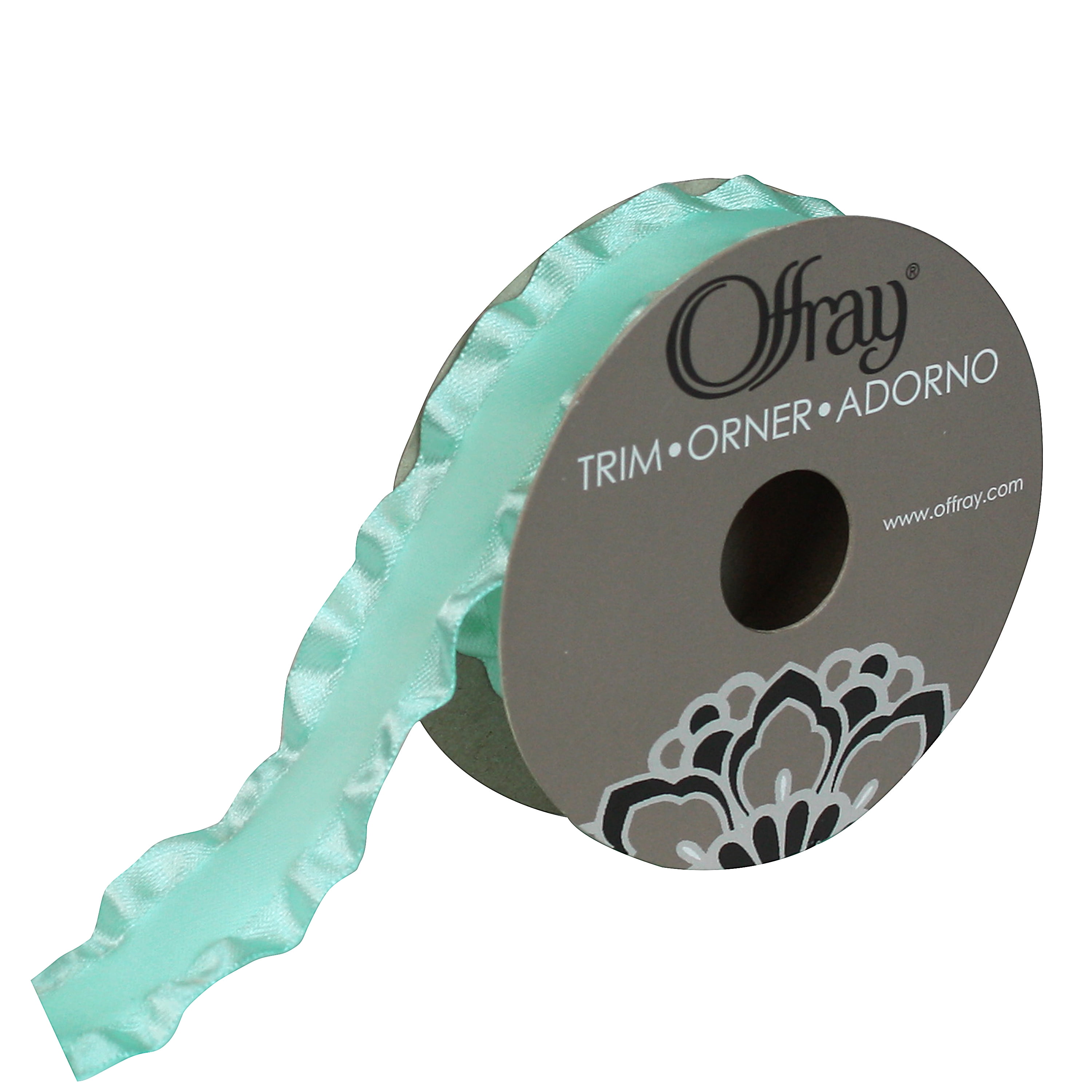 Offray 7/8" Aqua Double Ruffle Trim, 3 Yards, 1 Each - Walmart.com