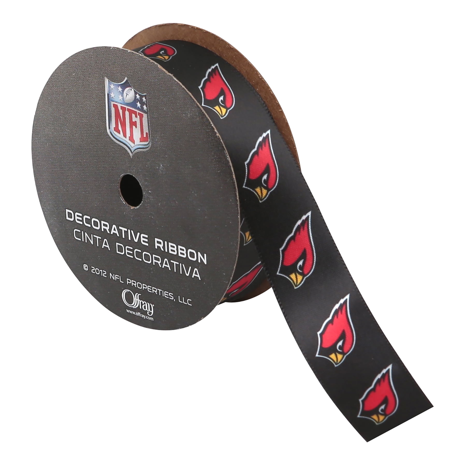 Offray 7/8"x9' NFL Arizona Cardinals Ribbon - Walmart.com