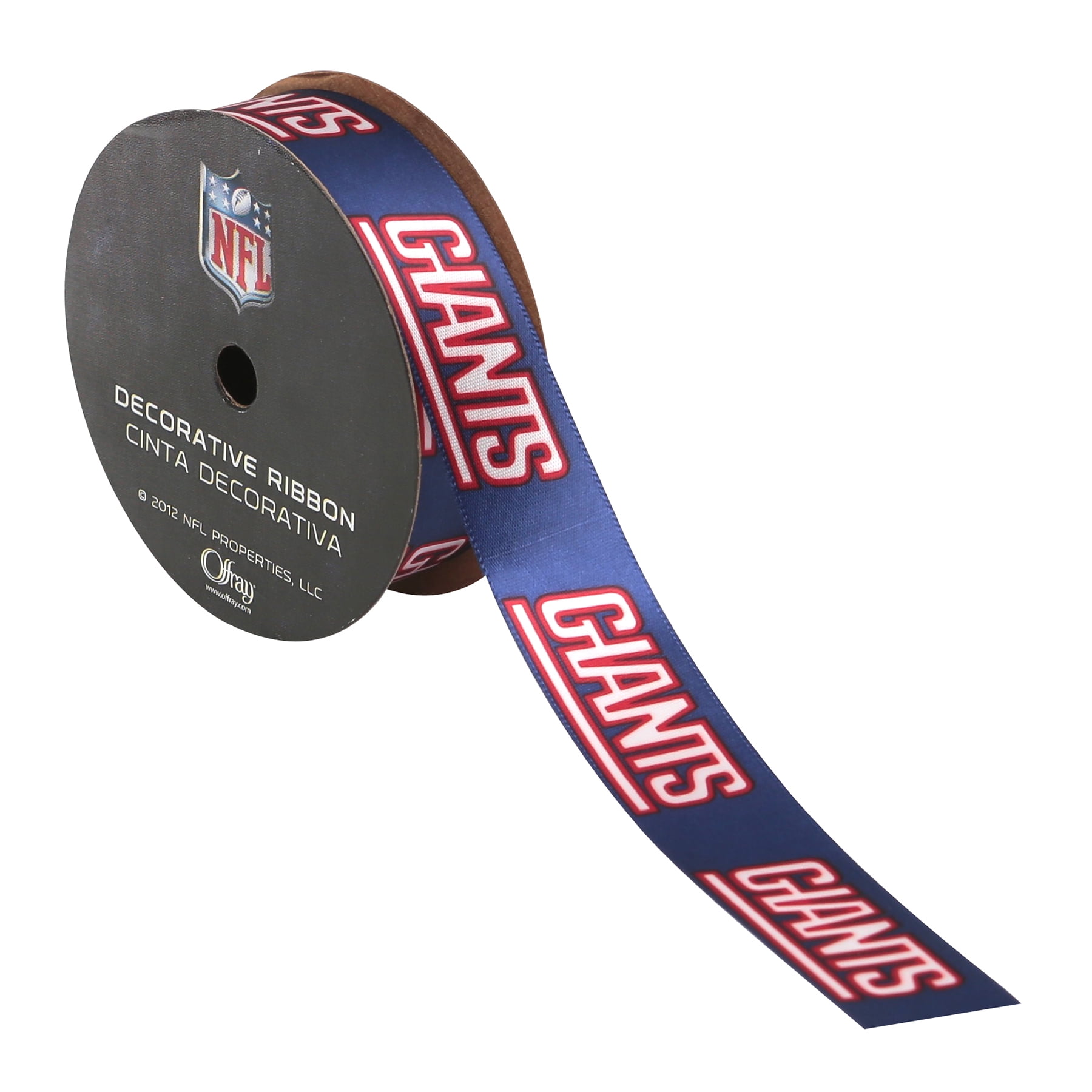 Offray 7/8"x9' NFL New York Giants Ribbon - Walmart.com