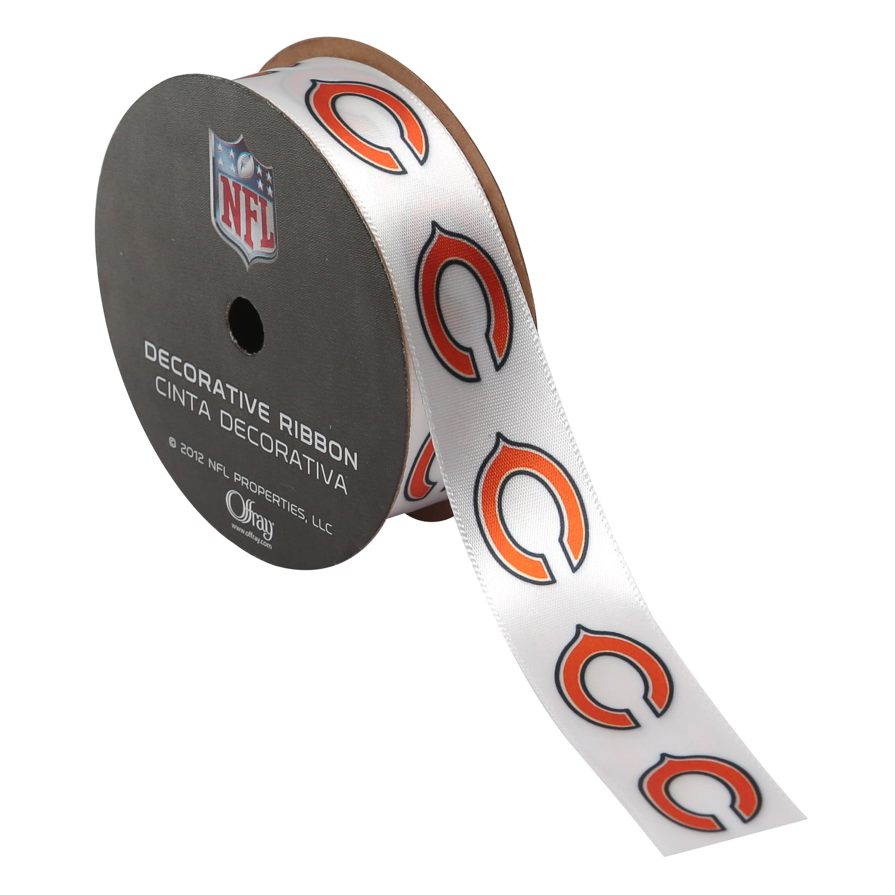 Offray 7/8"x9' Chicago Bears Ribbon for Crafting, Decorating, Sewing ...