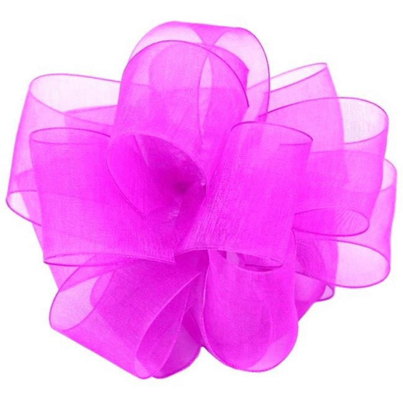 Offray 706396 0. 63 inch Simply Sheer Asiana Pretty Pink Ribbon, 100 ...