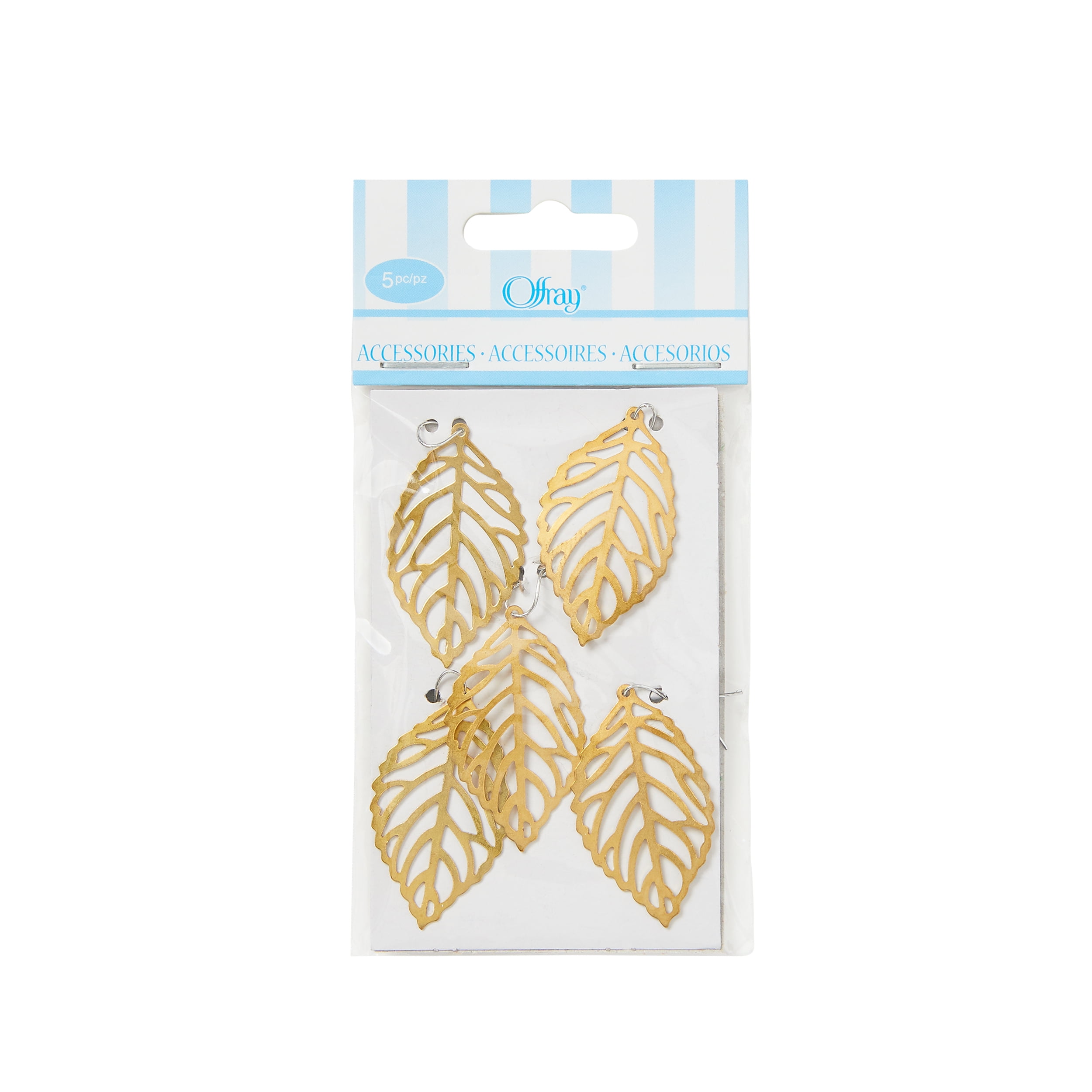 Offray Accessories, Gold Metal Leaves are the perfect accessory add to ...