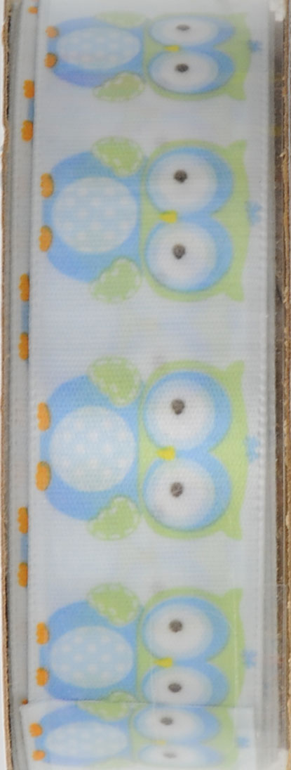 Offray Blue Baby Owl Ribbon, 1 Each - Walmart.com