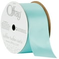 Offray Ribbon, Aqua Blue 1 1/2 inch Single Face Satin Polyester Ribbon ...