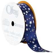 Offray Ribbon, Royal Blue 5/8 inch Grosgrain Polyester Ribbon, 9 feet ...