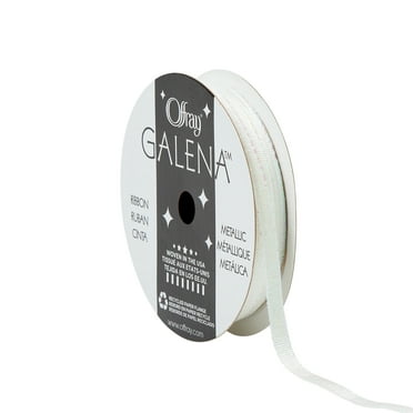 Offray Ribbon, Lemon Yellow 5/8 inch Grosgrain Polyester Ribbon for ...