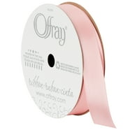 Offray Ribbon, White 1 1/2 inch Single Face Satin Polyester Ribbon, 9 ...