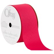 3/8" Grosgrain Ribbon Solid 156 Hot Pink 5yd - Walmart.com