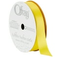 Offray Ribbon Yellow Polyester Ribbon, 3.12" x 0.62" - Walmart.com