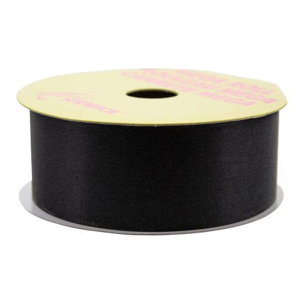Offray Satin 1.5" Black Craft Ribbon, 1 Each - Walmart.com