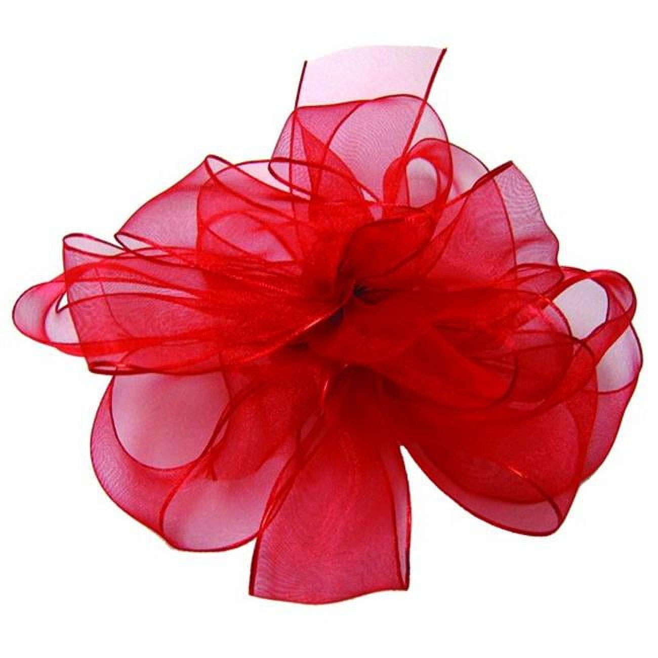 Offray 415931 1.5 in. Wired Edge Encore Ribbon - 25 Yards, Red - No. 9 ...