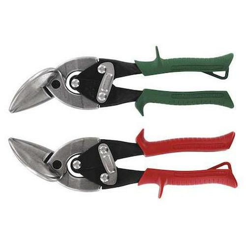 Offset Aviation Snip Set, 2-Piece, Forged Blade, Alloy Steel, Includes ...