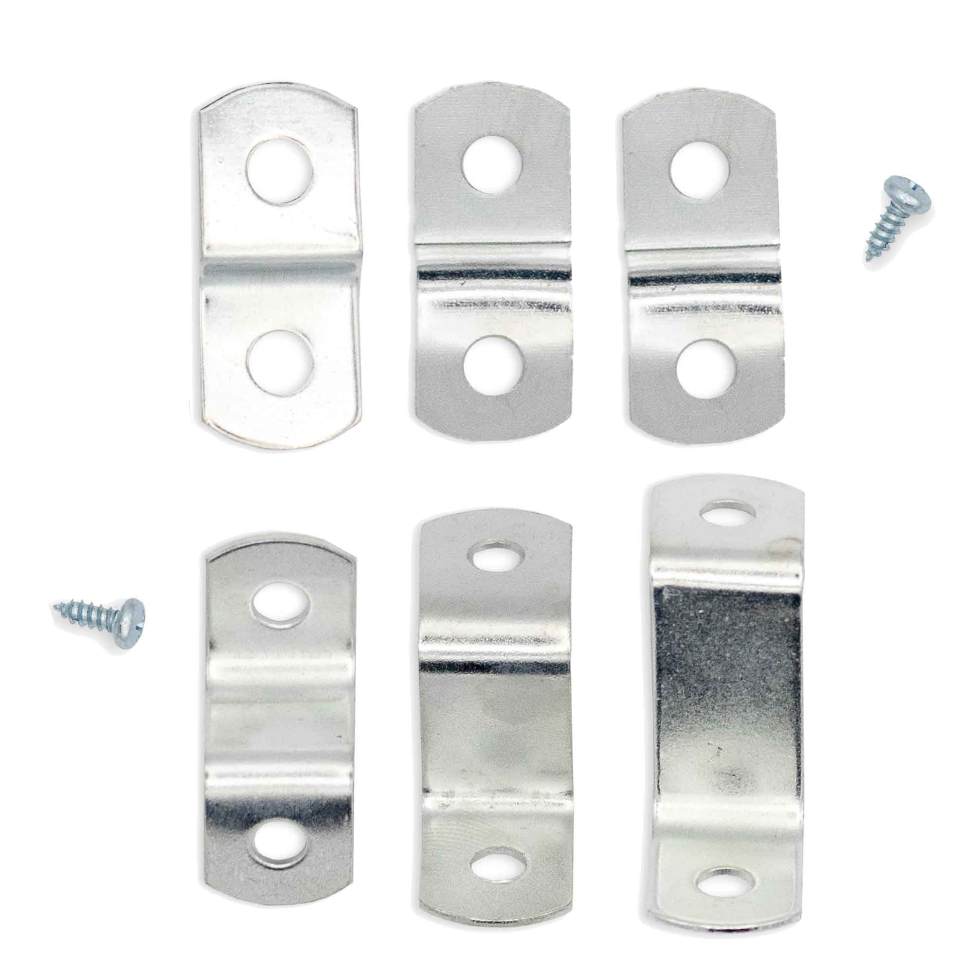 Offset Clips Variety Pack Includes (10) of each 1/8" 1/4" 3/8" 1/2" 3/4 ...