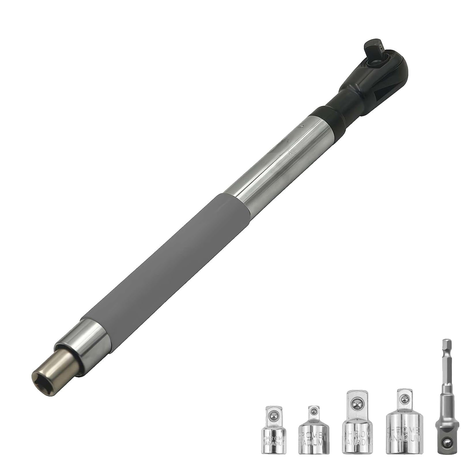 Offset Extension Wrench Impact, Wrench Extender Tool Bar with 4 Socket ...