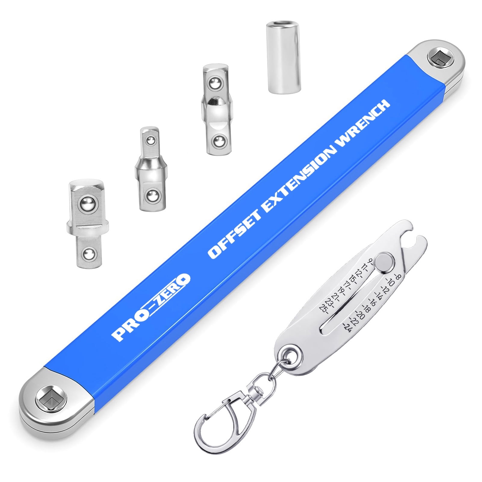 Offset Extension Wrench & Nut Bolt Identifier Set, High Carbon Steel ...