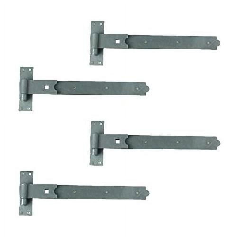 Offset Lift Off Pintle Strap Hinge 19 In. Black Wrought Iron Pintle ...