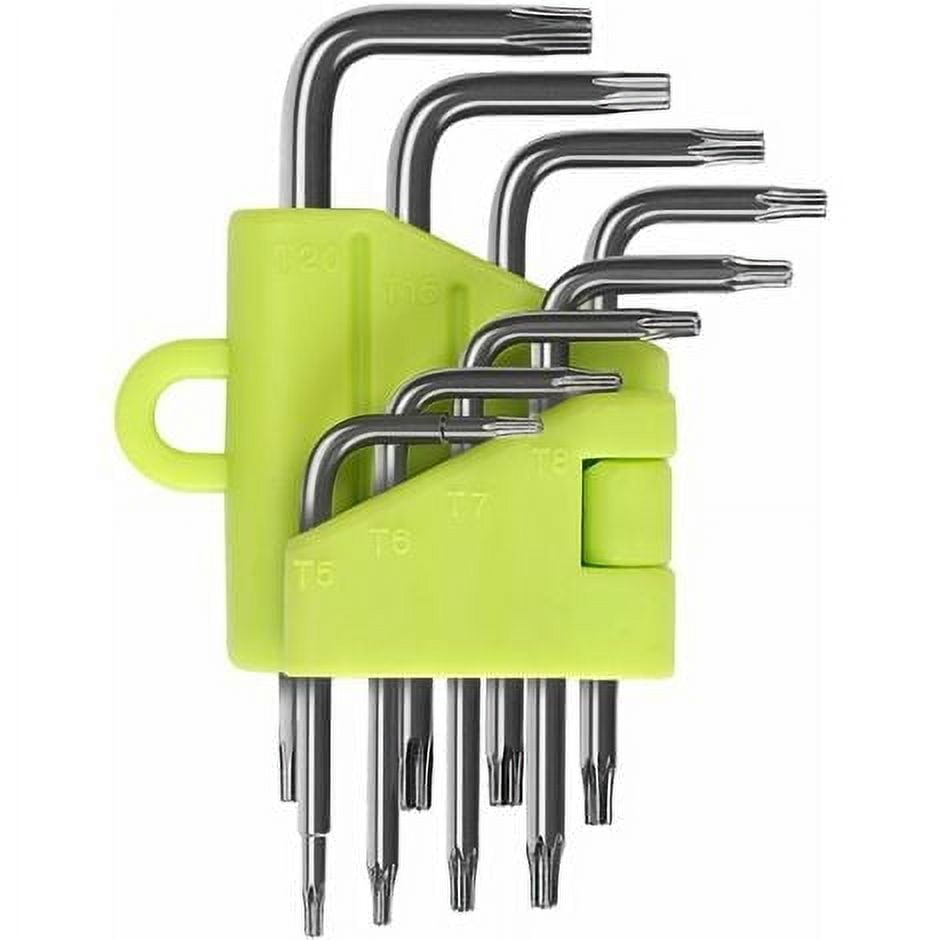 Offset Torx Keys, 8Pcs Torx Allen Key Set, T5 T6 T7 T8 T9 T10 T15 T20 ...