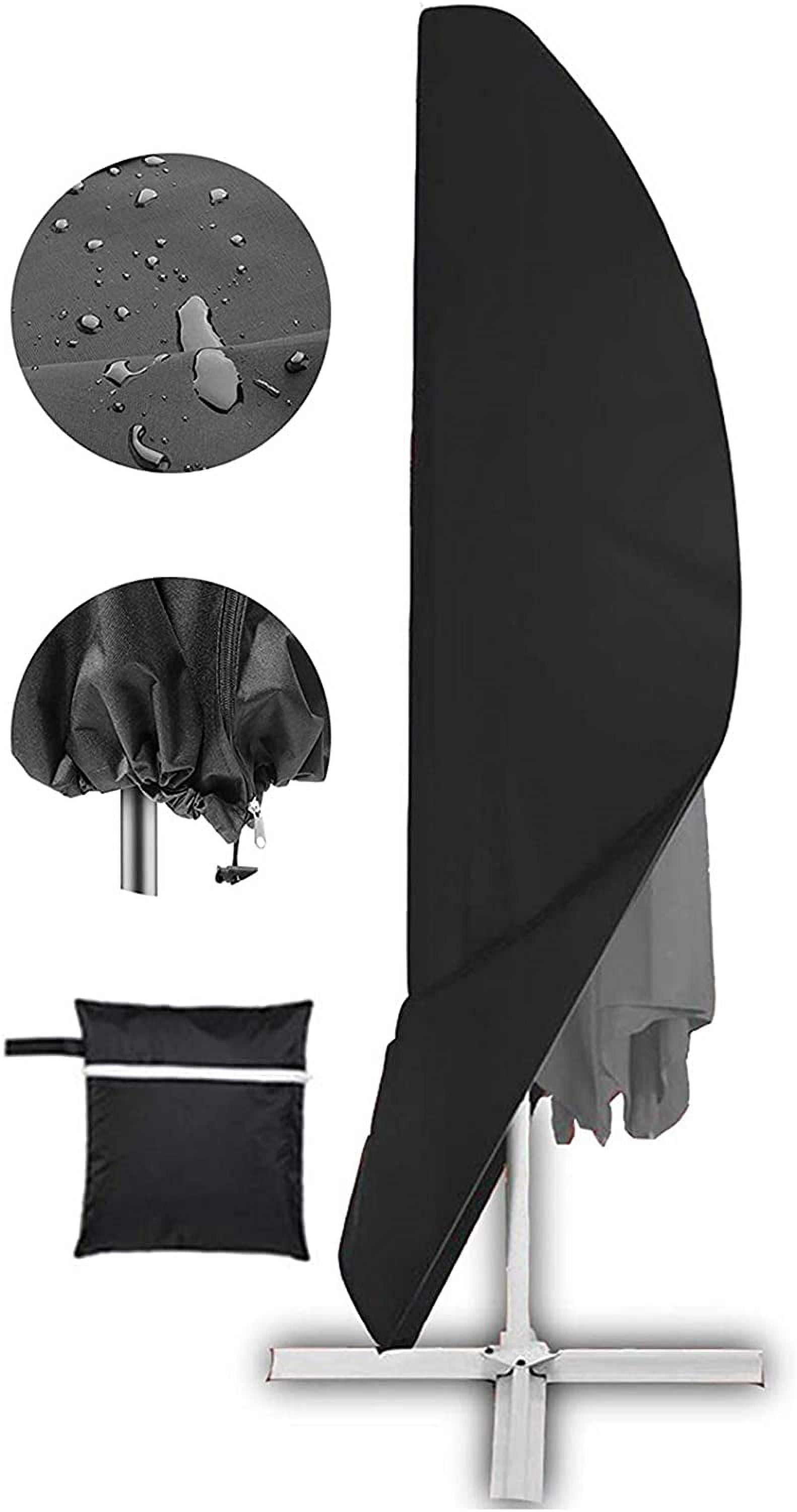 Offset Umbrella Cover, Patio Umbrella Cover for 9ft to 13ft Cantilever ...